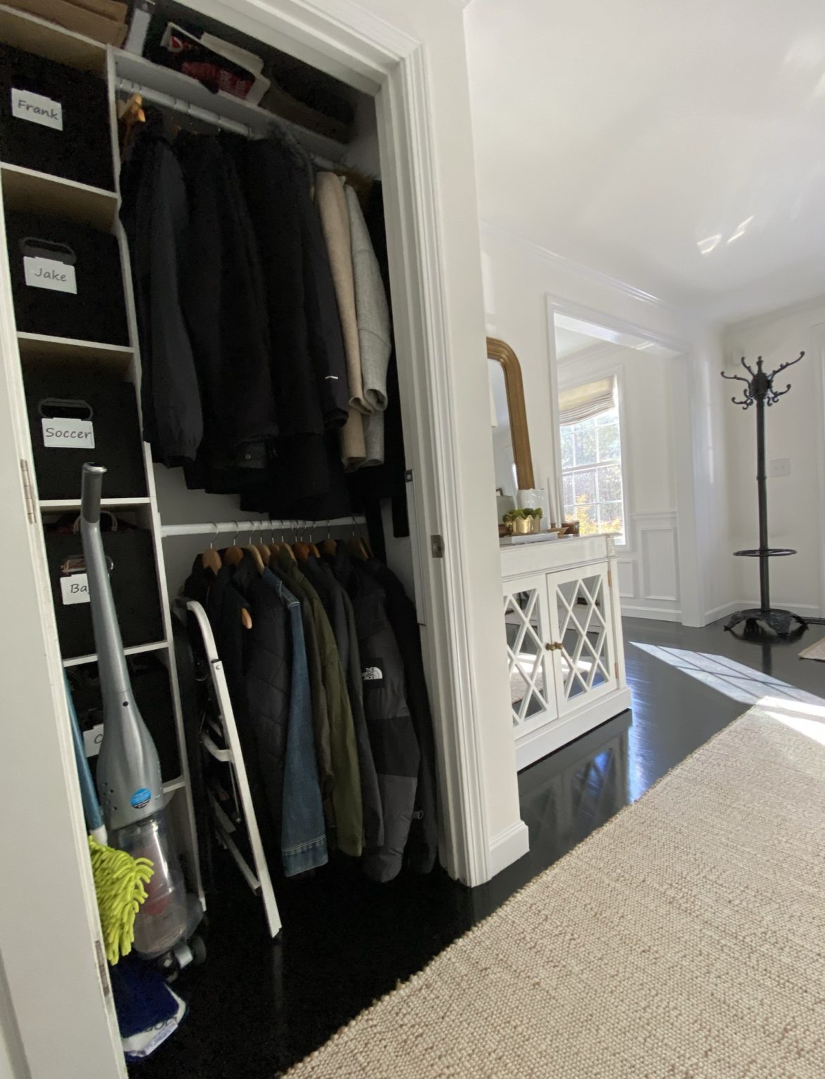 Organizing the Front Hall Closet - Interiors By Karyn